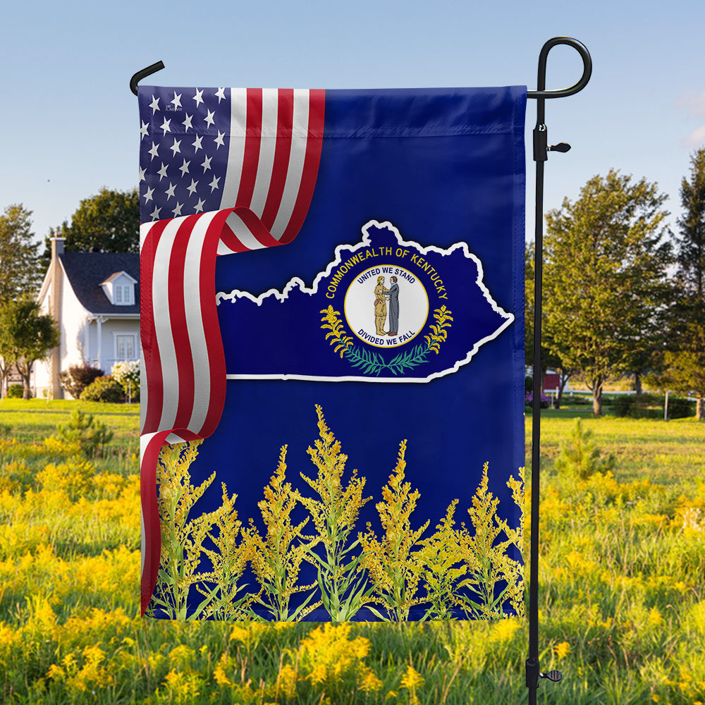 Kentucky State Goldenrod Flower Flag MLN1111Fv11 – Flagwix