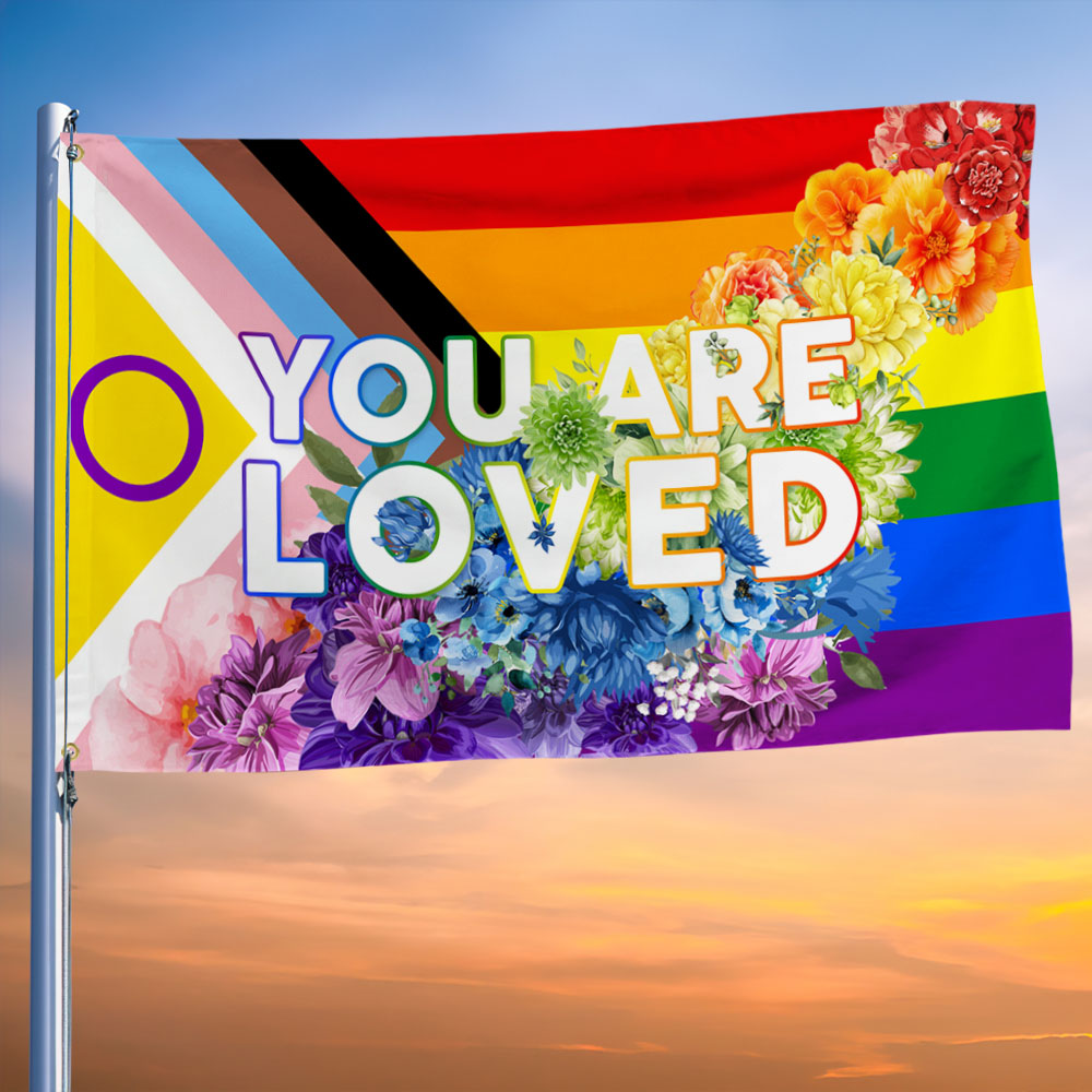 LGBTQ You Are Loved Pride Grommet Flag TQN3259GF – Flagwix