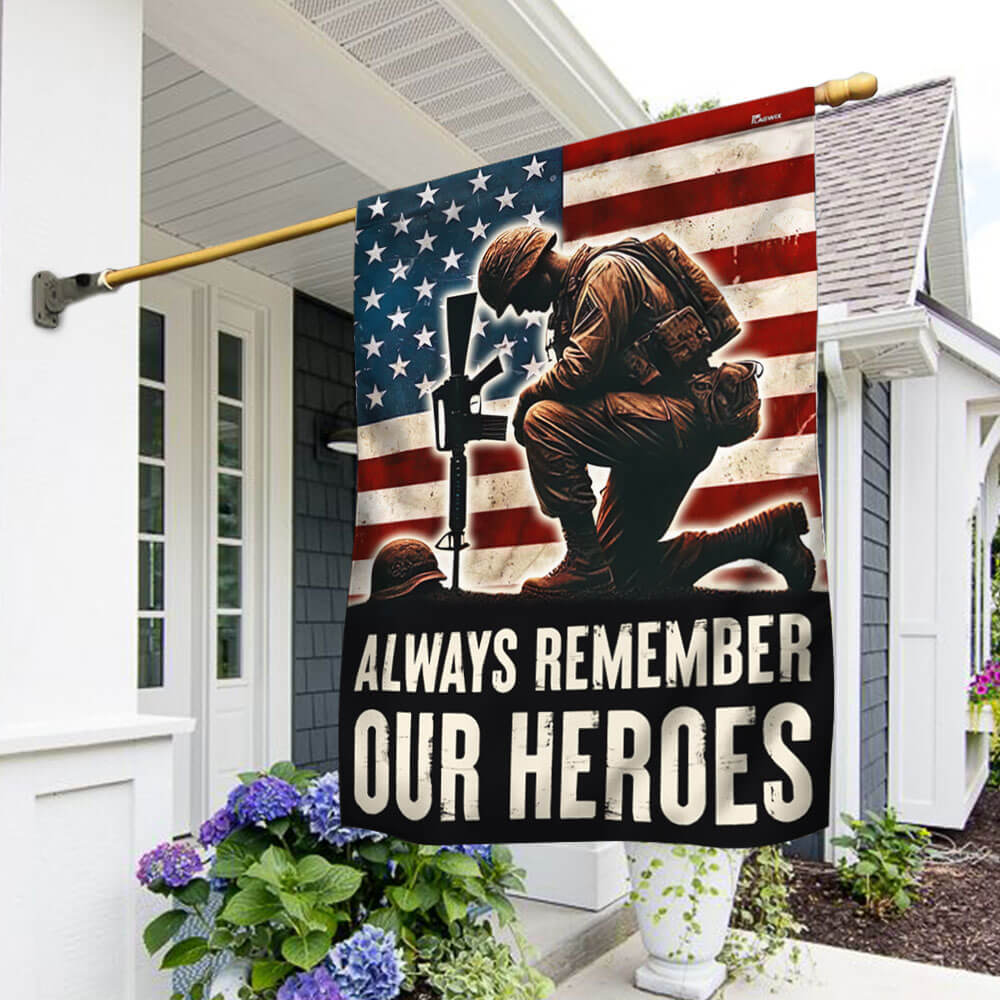 Veterans Day Always Remember Our Heroes Flag – Flagwix