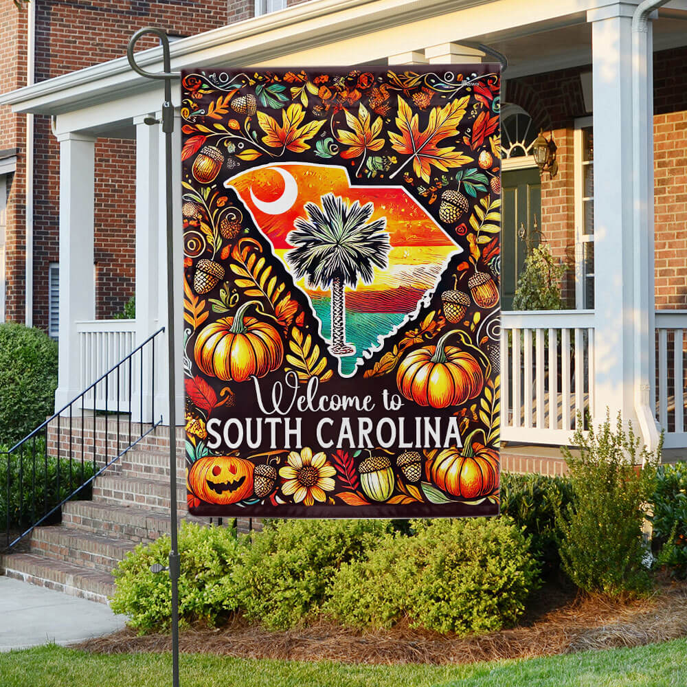 South Carolina Welcome Fall Flag – Flagwix
