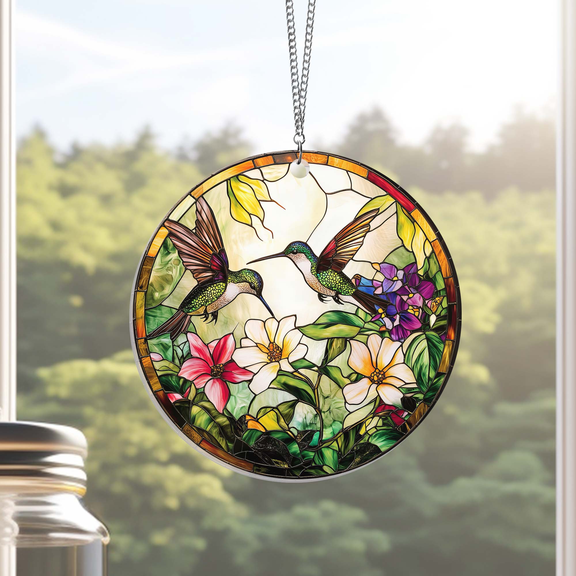 Hummingbirds Suncatcher Acrylic Hanging TPT2120ASn – flagwix