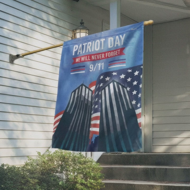 American Flag - Patriot Day 9 11 We Will Never Forget Flag for Indoor ...