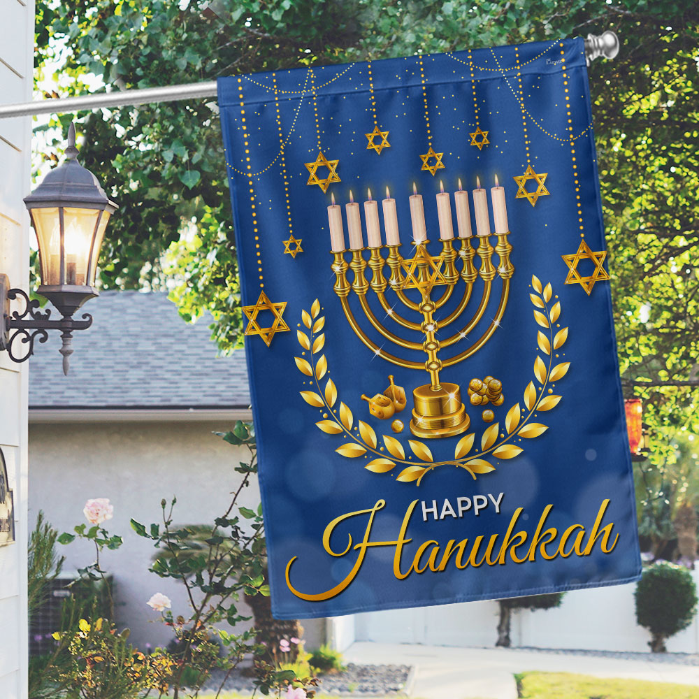 Happy Hanukkah Flag BNN710F – Flagwix