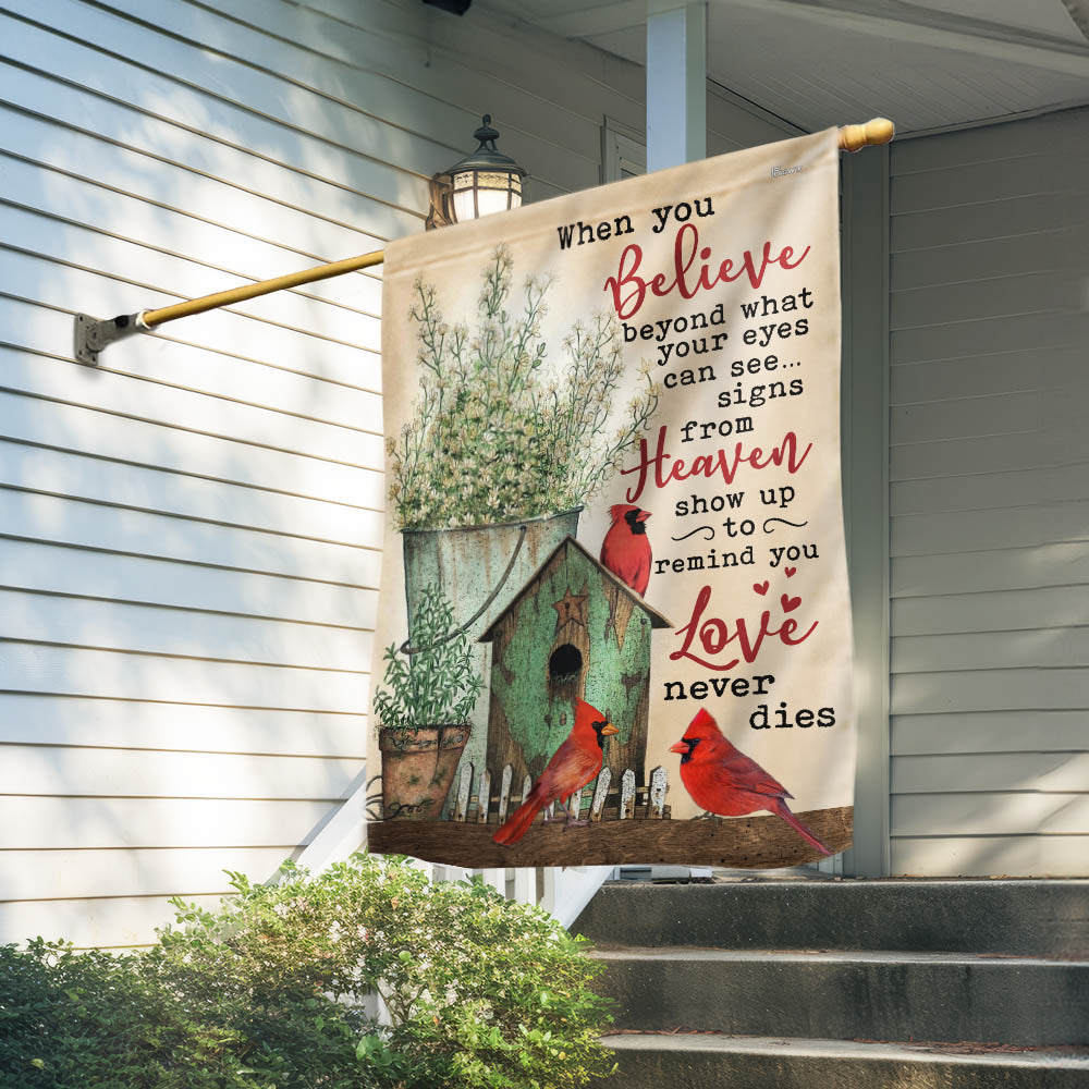 Signs from Heaven Cardinal Memorial Flag – Flagwix