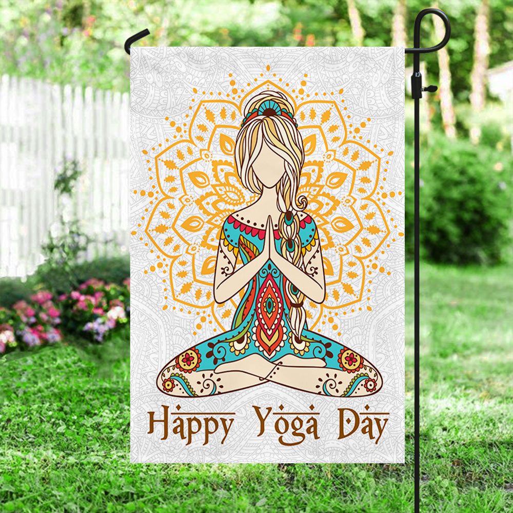 Happy Yoga Day Namaste Flag – Flagwix