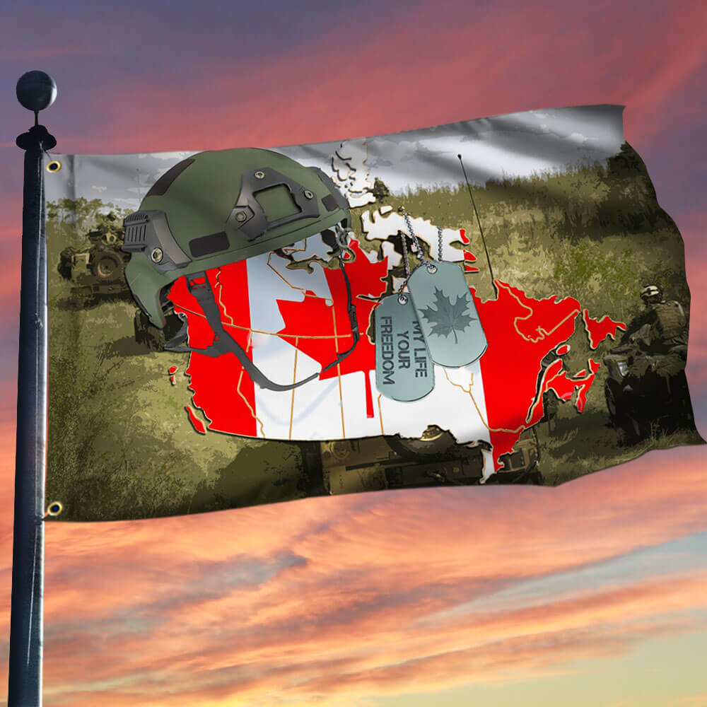 Canada Veteran Grommet Flag Patriotic Military NTT96GF – Flagwix