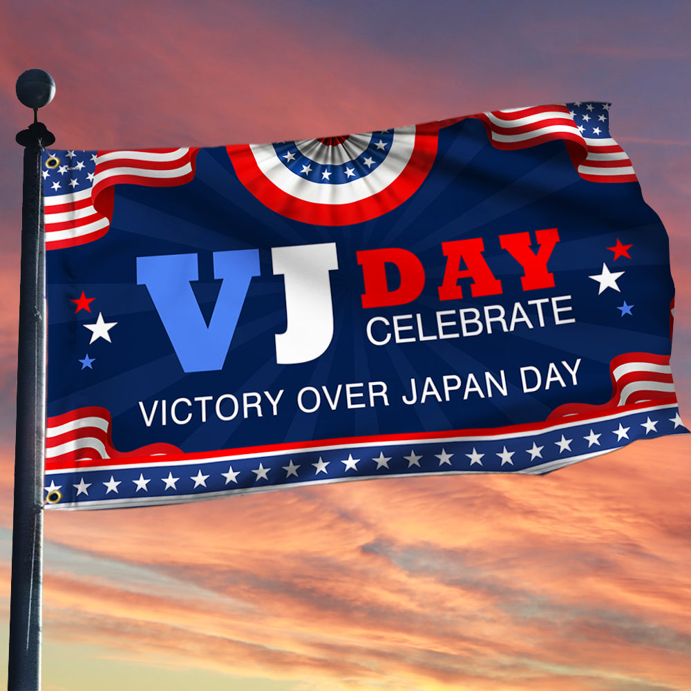 VJ Day Celebrate Victory Over Japan Day United States Grommet Flag MLN ...