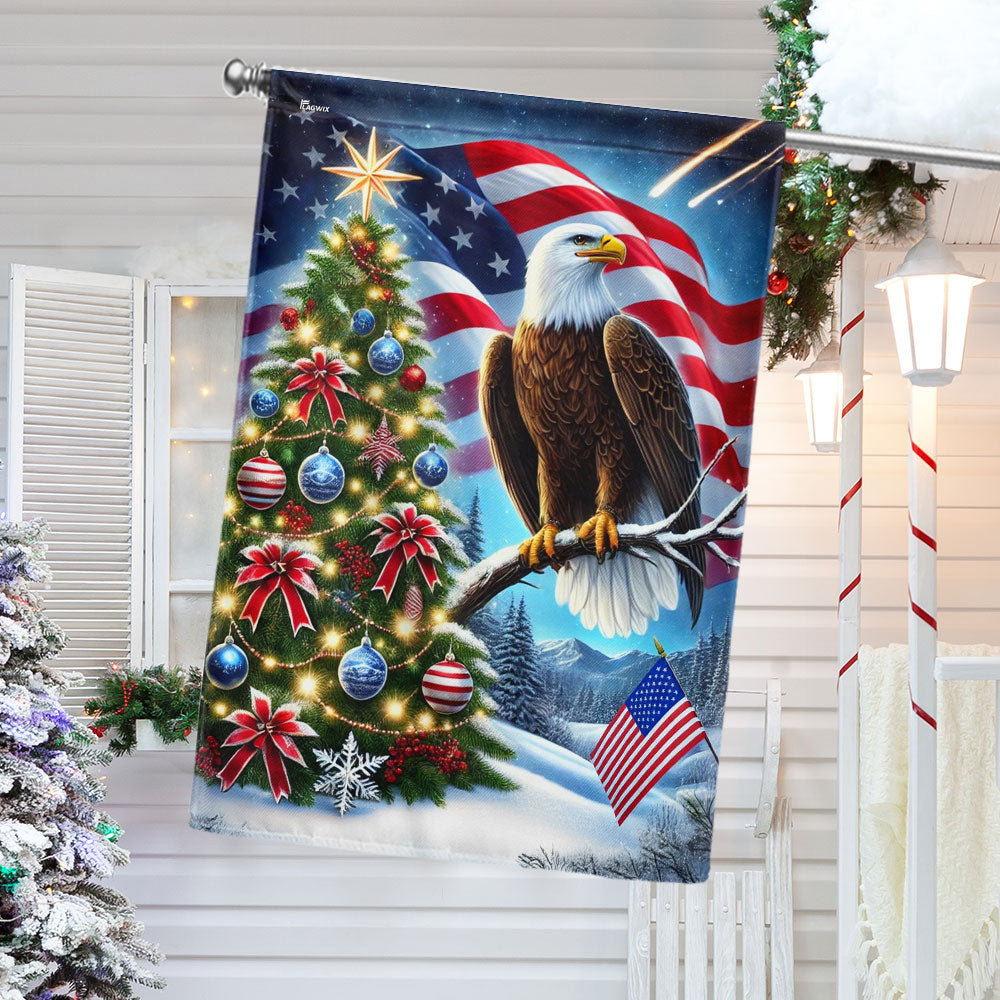 Patriot Eagle Christmas Tree Flag MLN4457F – Flagwix