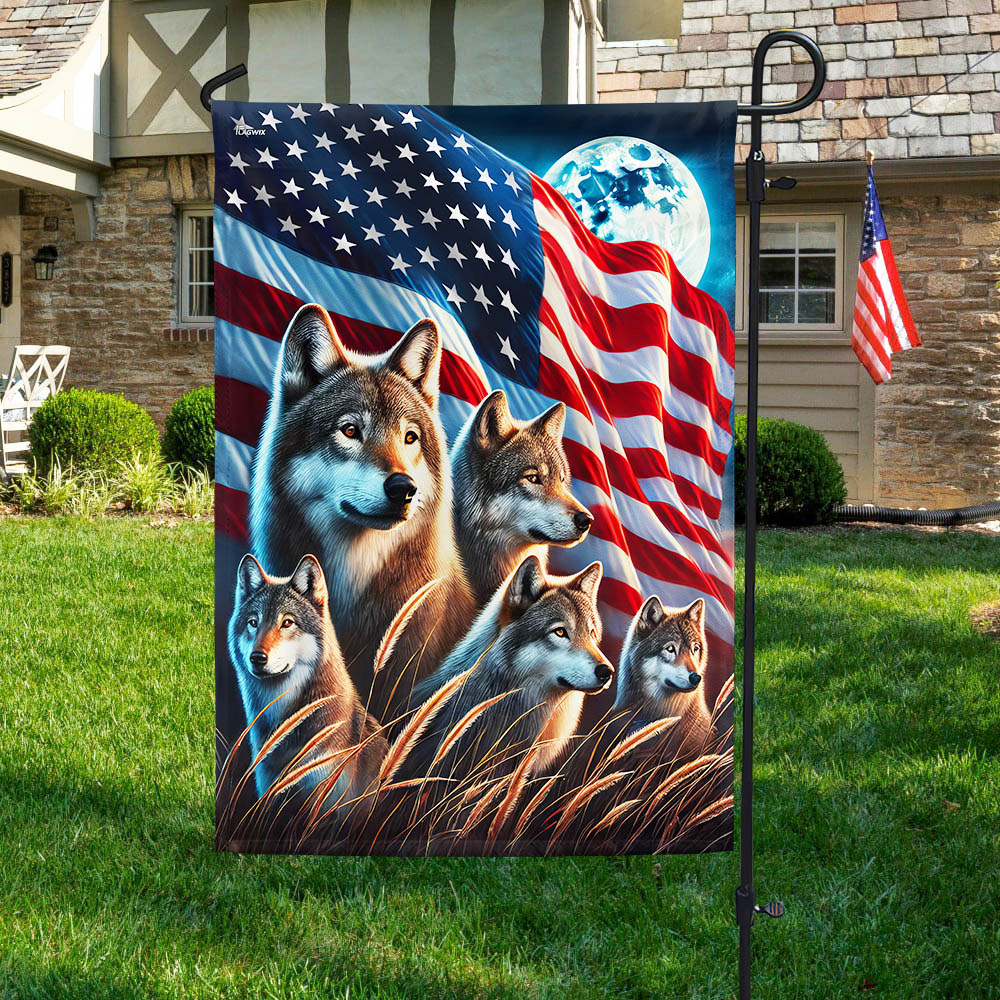 Wolf American Flag MLN4031F – Flagwix