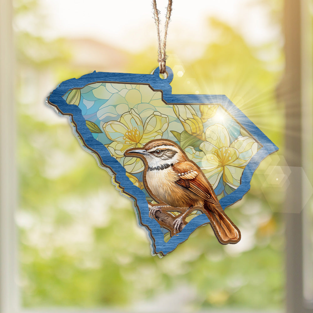 Christmas Ornament, South Carolina Gifts, Suncatcher Ornaments Home De ...
