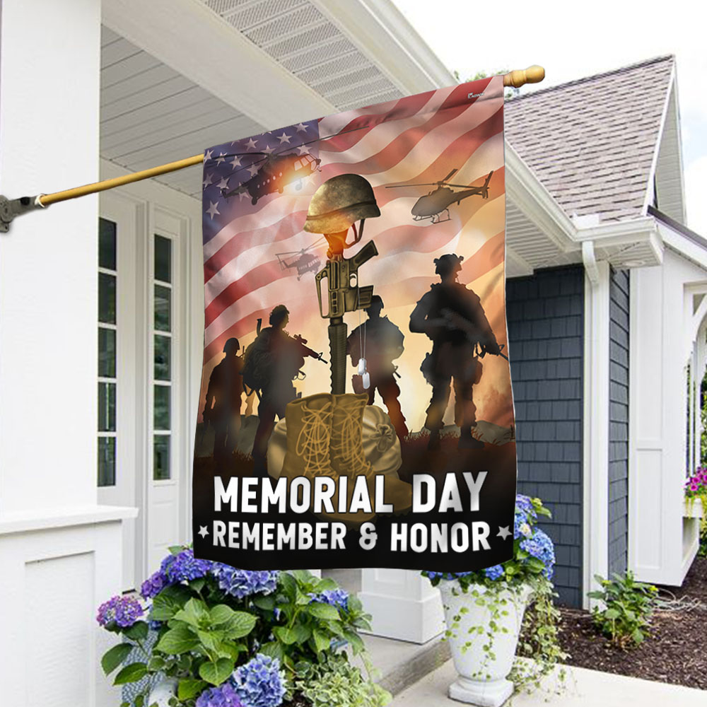 Memorial Day Flag Remember And Honor Veterans American Flag – Flagwix