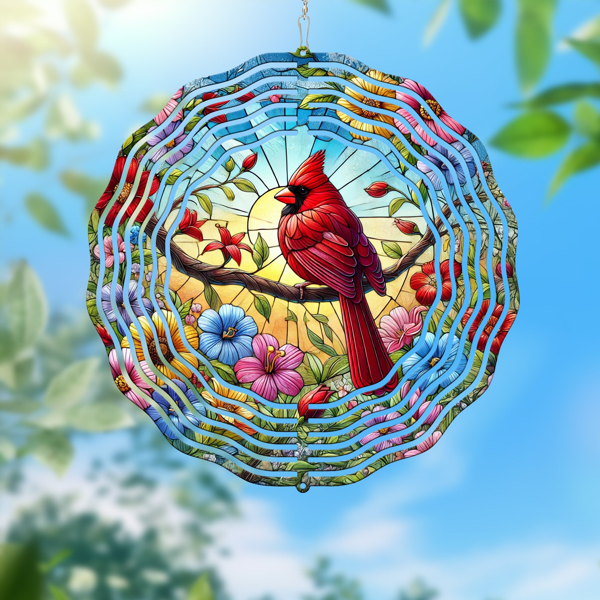 Red Cardinal Spring Wind Spinner – Flagwix