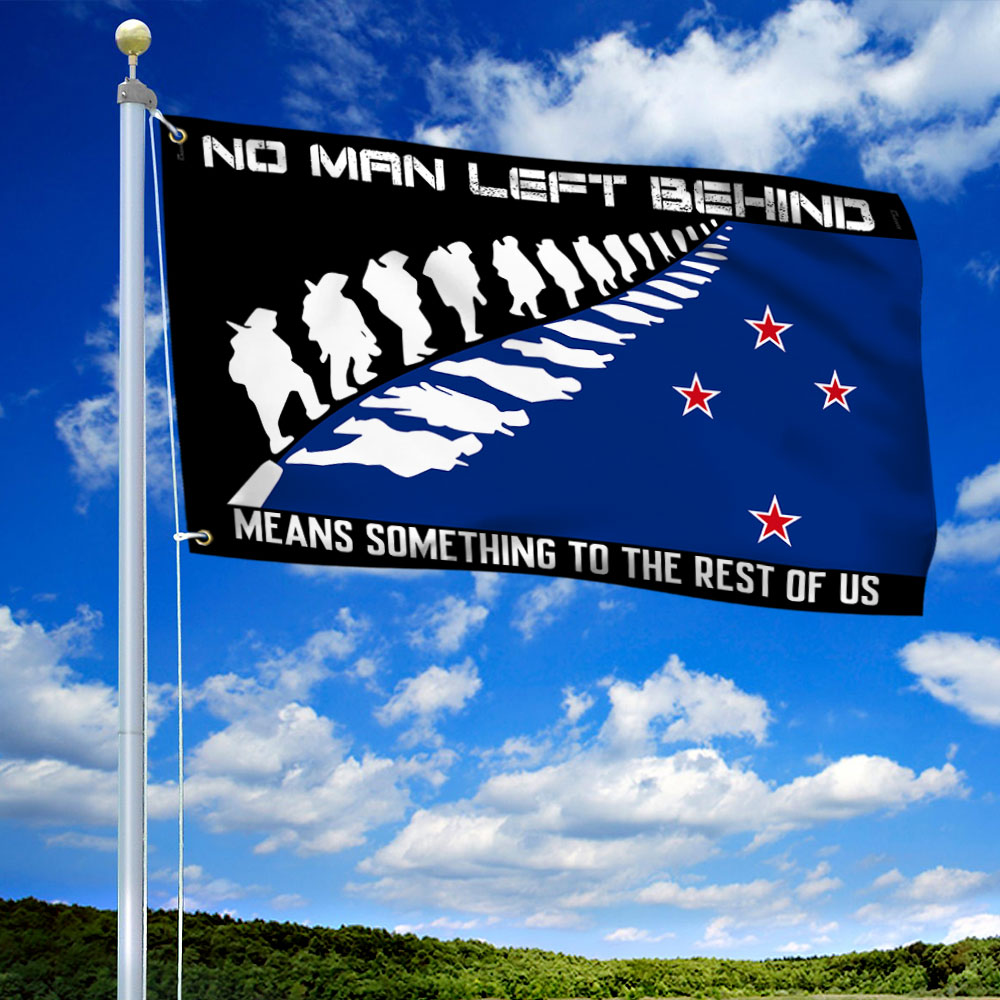 New Zealand Grommet Flag No Man Left Behind Means Something To The Res ...