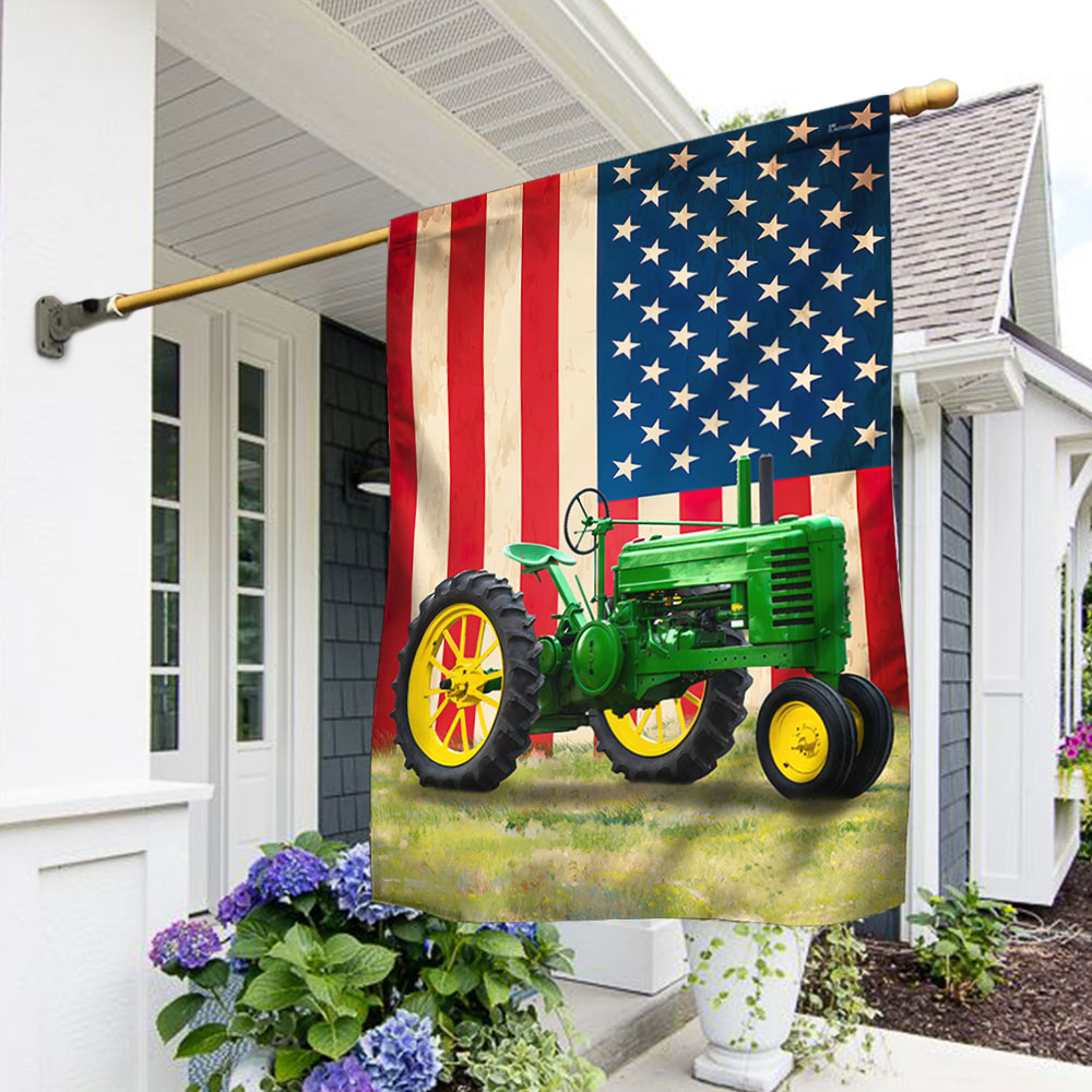 John Deere Tractor American Flag Proud Farmer Farm Life – Flagwix