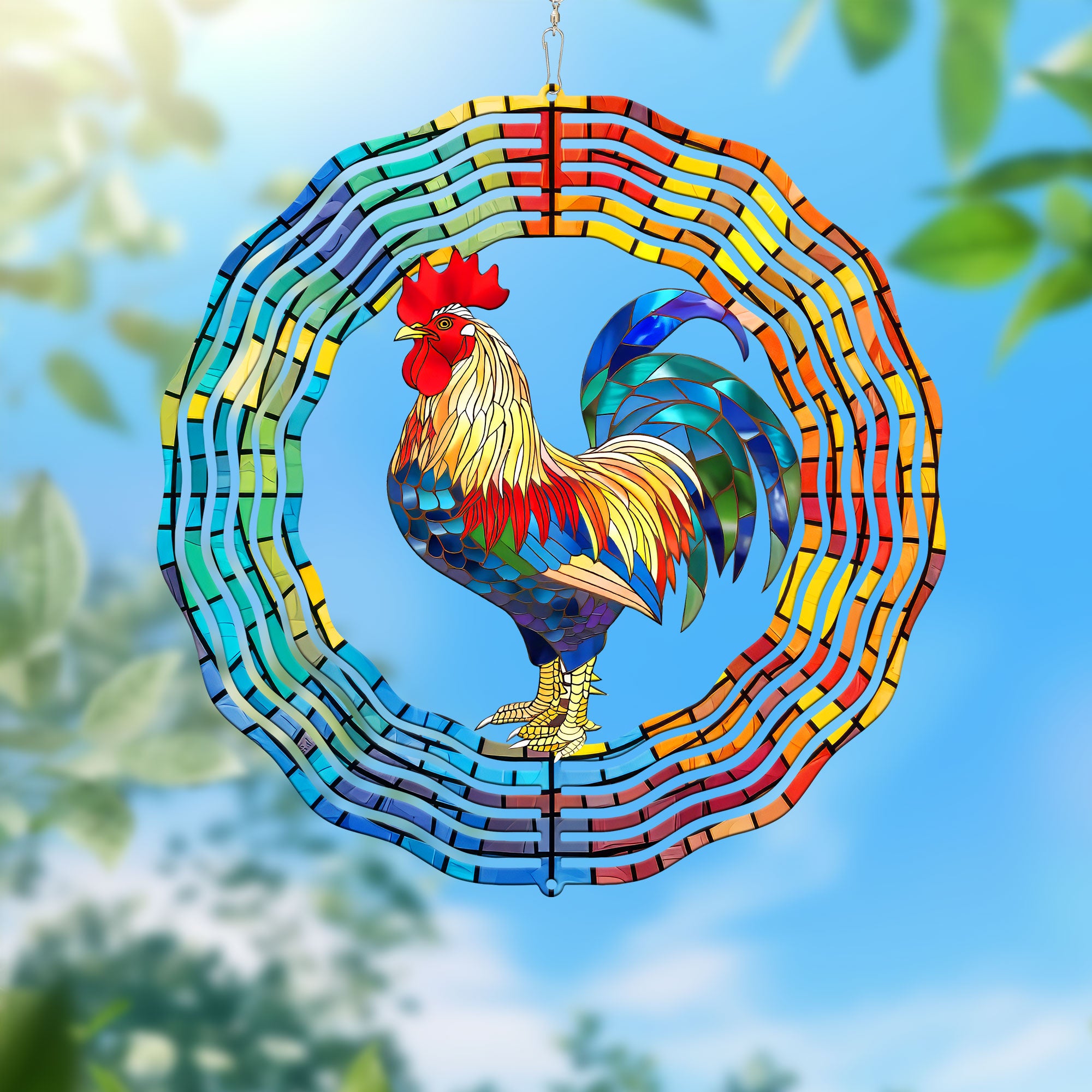 Rooster Chicken Wind Spinner – Flagwix