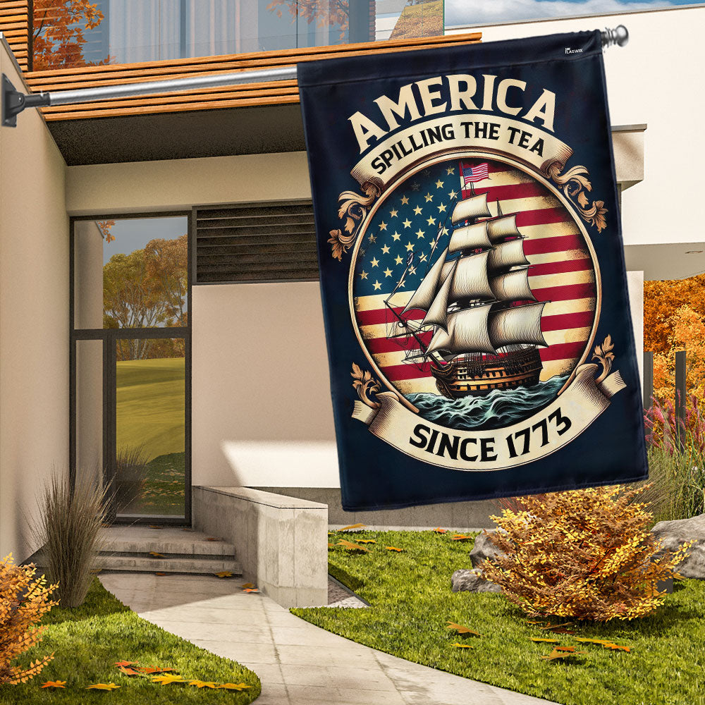 Flagwix American Flag - America Spilling The Tea Since 1773 Flag