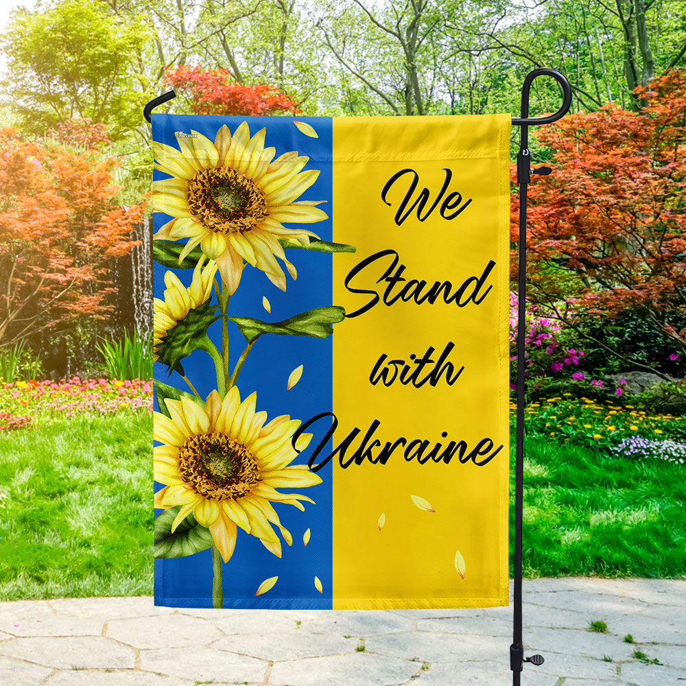Support Ukraine Sunflower Flag We Stand With Ukraine Flag – Flagwix