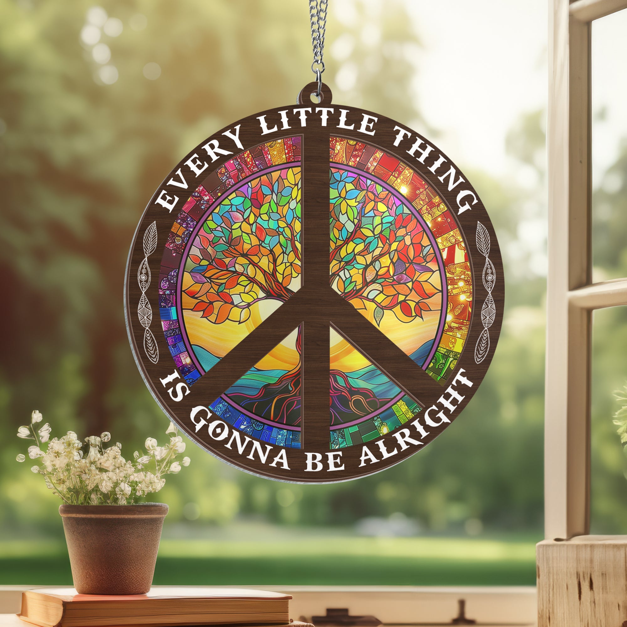 Hippie Peace Sign Tree Of Life, Every Little Thing Alright Hippie 2 La ...