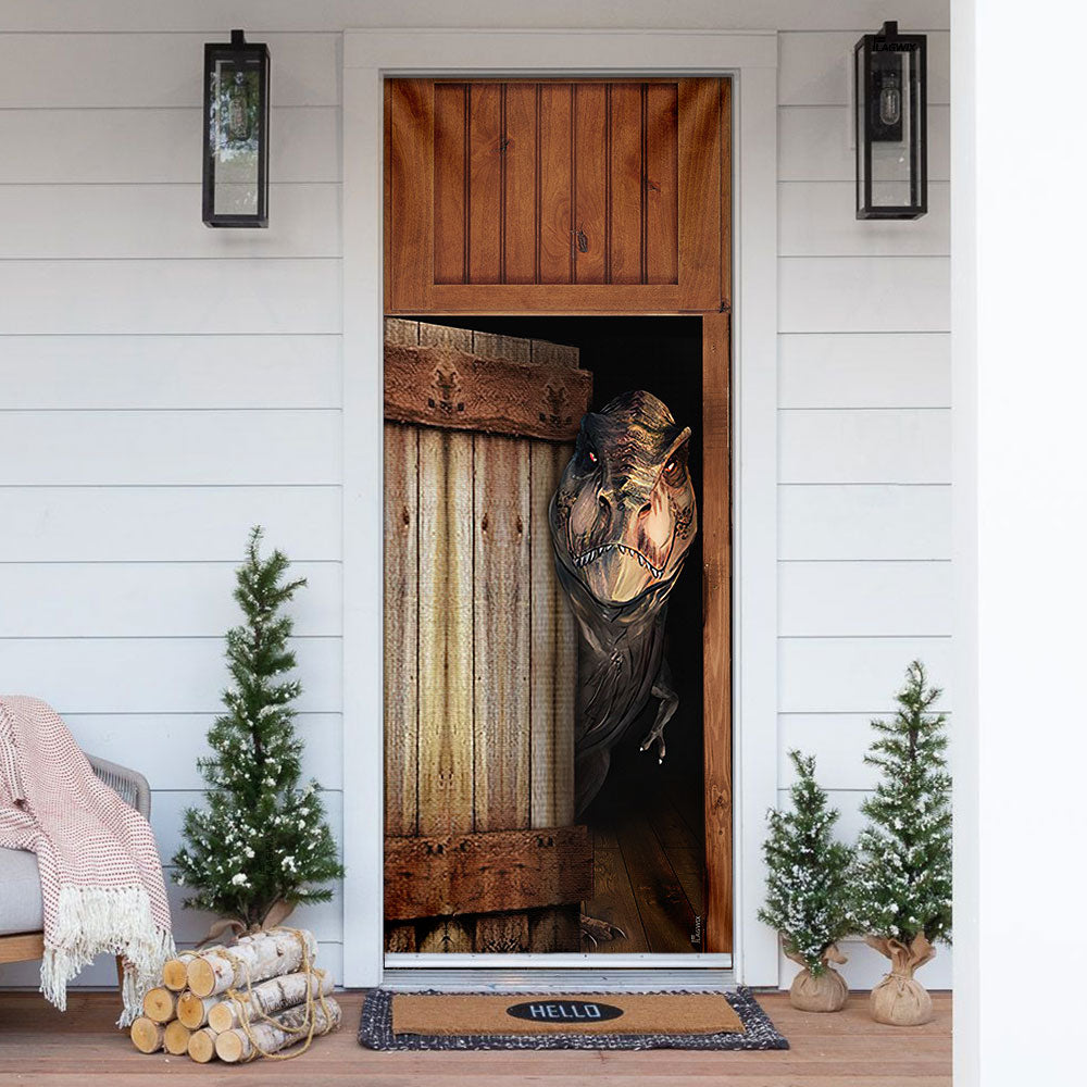 T-Rex Vintage Wood Door Cover – Flagwix