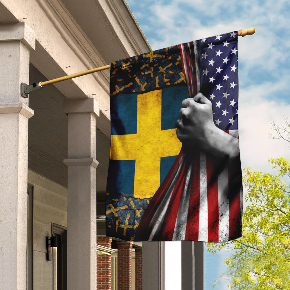 Sweden American Flag – Flagwix