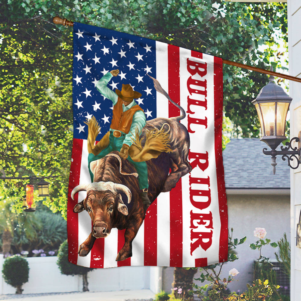 Bull Riding American Flag – Flagwix