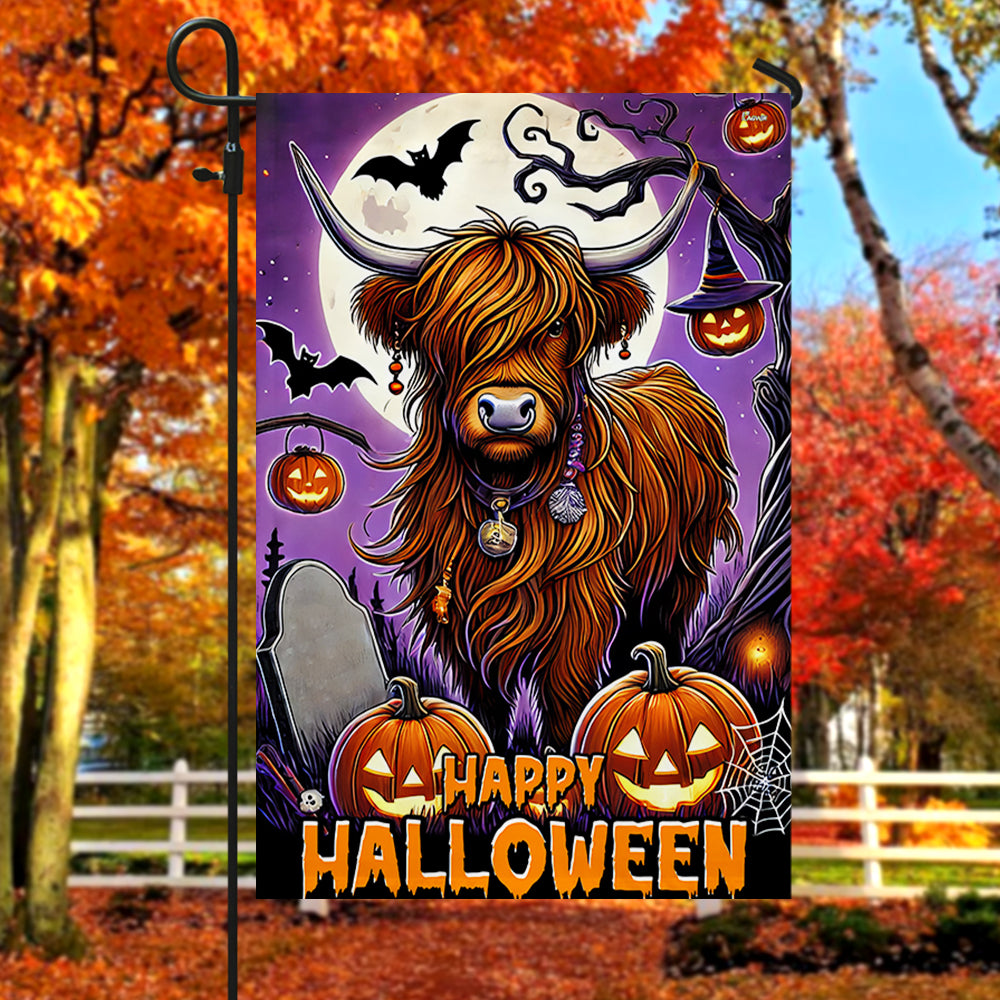 Highland Cow Halloween Flag – Flagwix