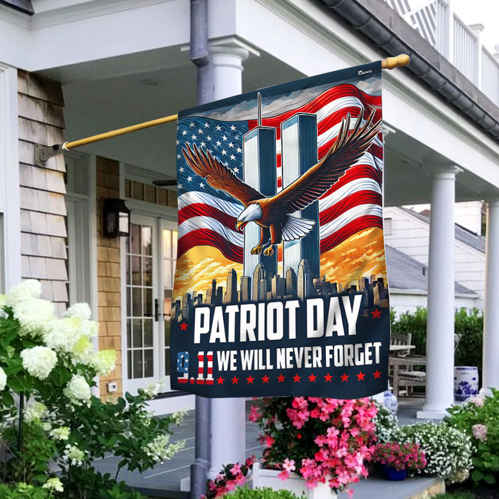 Never Forget 911 Patriot Day World Trade Center 9/11 Flag – Flagwix