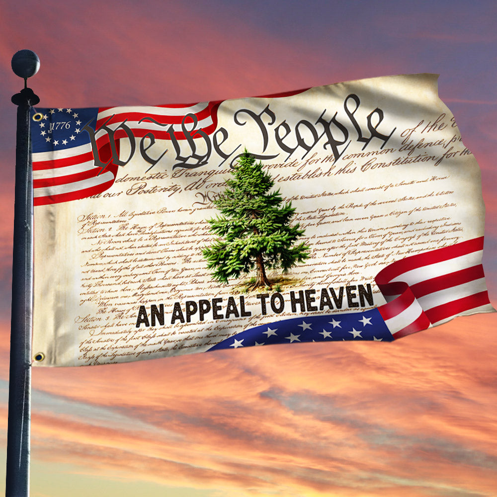We The People Betsy Ross 1776 An Appeal To Heaven Pine Tree Grommet Fl ...