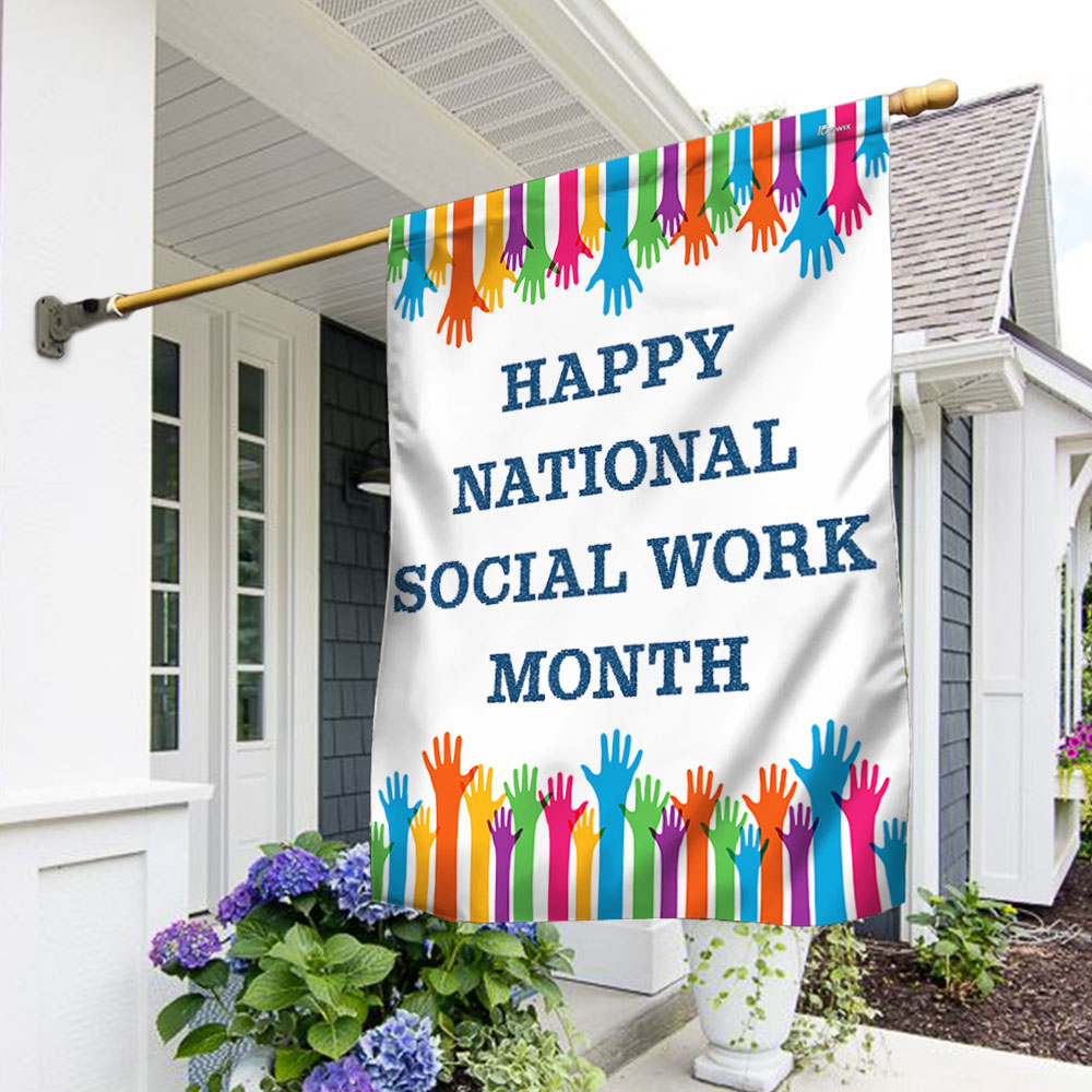 FLAGWIX National Social Work Month Flag – Flagwix