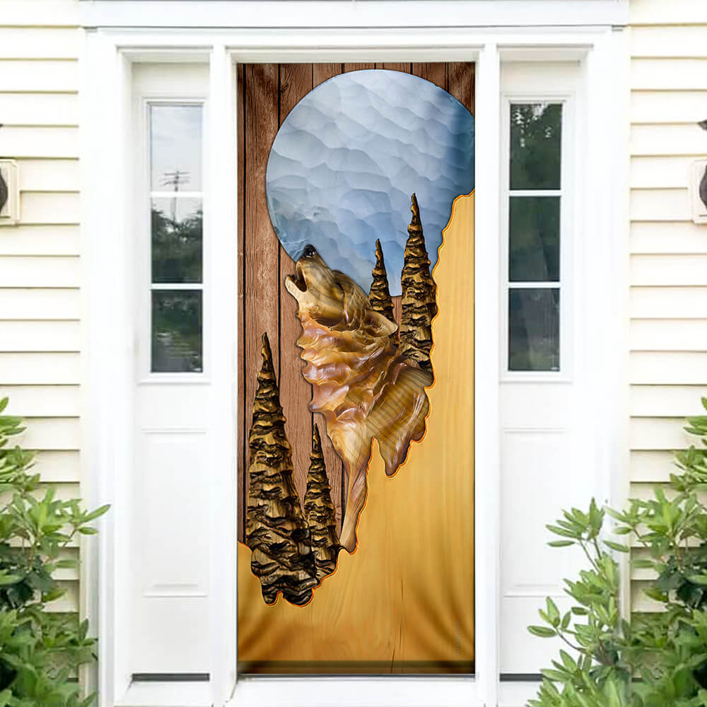 Wolf Door Cover Miss Forest – Flagwix