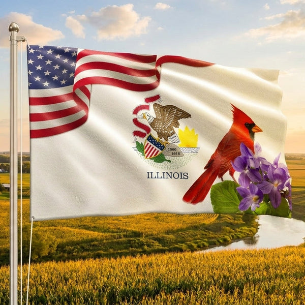 Illinois State Flag Collection – Flagwix