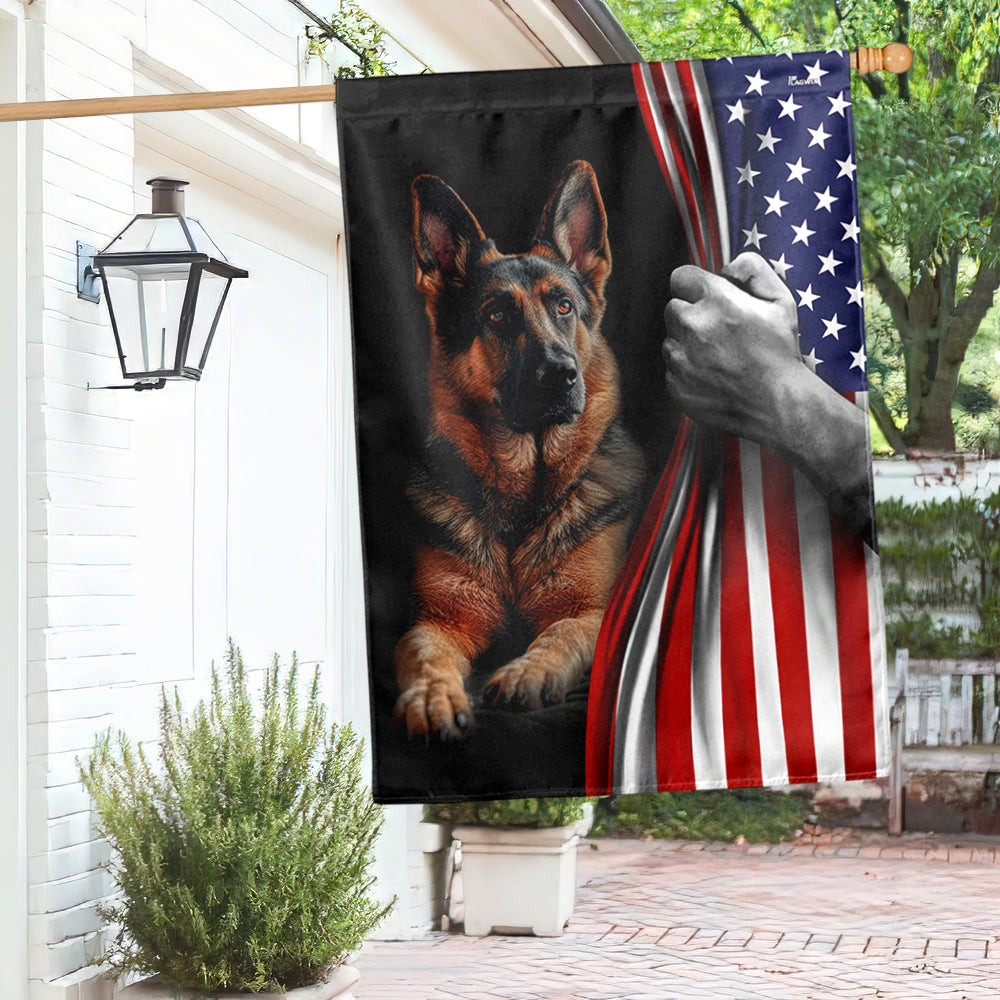 Dog Flag German Shepherd American Flag – Flagwix