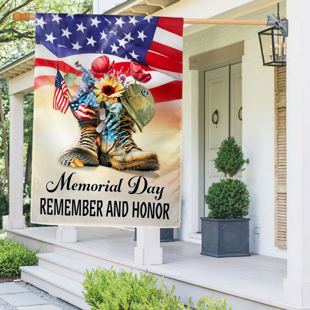 Memorial Day Flag Remember And Honor Thank You Veterans Boots – Flagwix