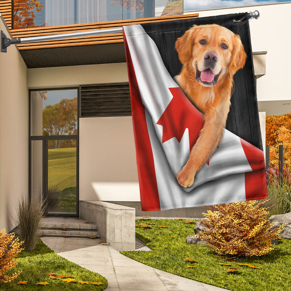 Canadian Dogs Golden Retriever Flag – Flagwix