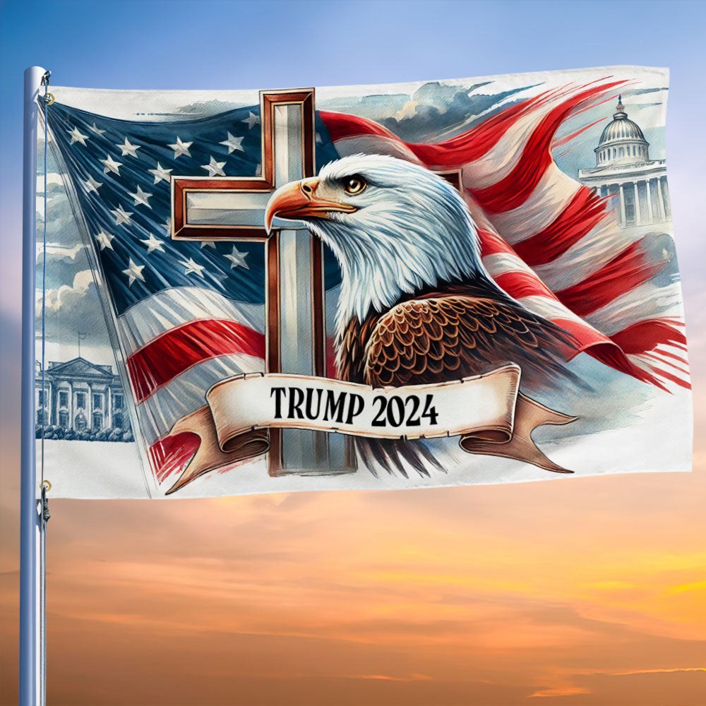 Trump 2024 Take America Back Grommet Flag TQN3490GF – Flagwix
