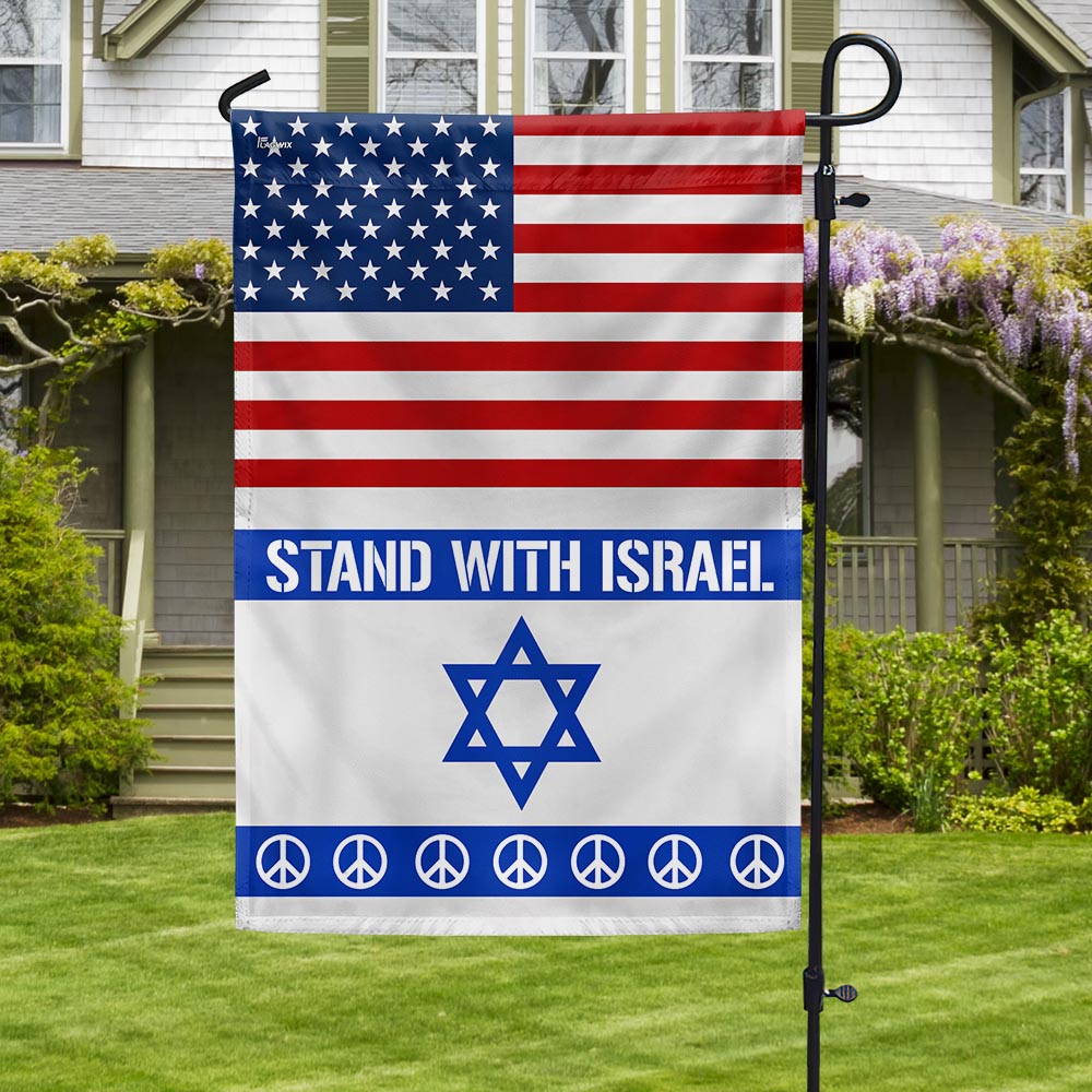 Stand with Israel Jewish Peace Sign Flag – Flagwix