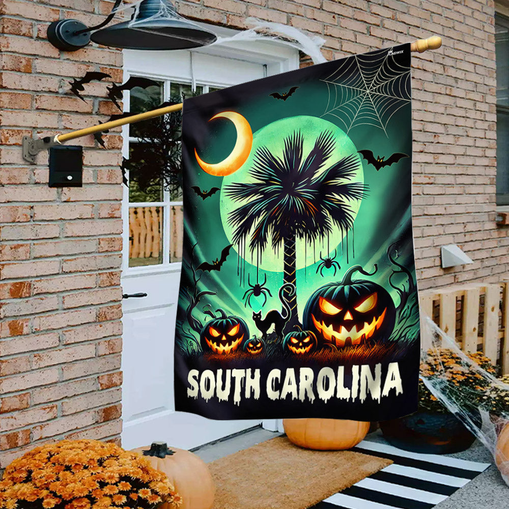 South Carolina Halloween Pumpkin Spooky Flag TQN3649F – Flagwix