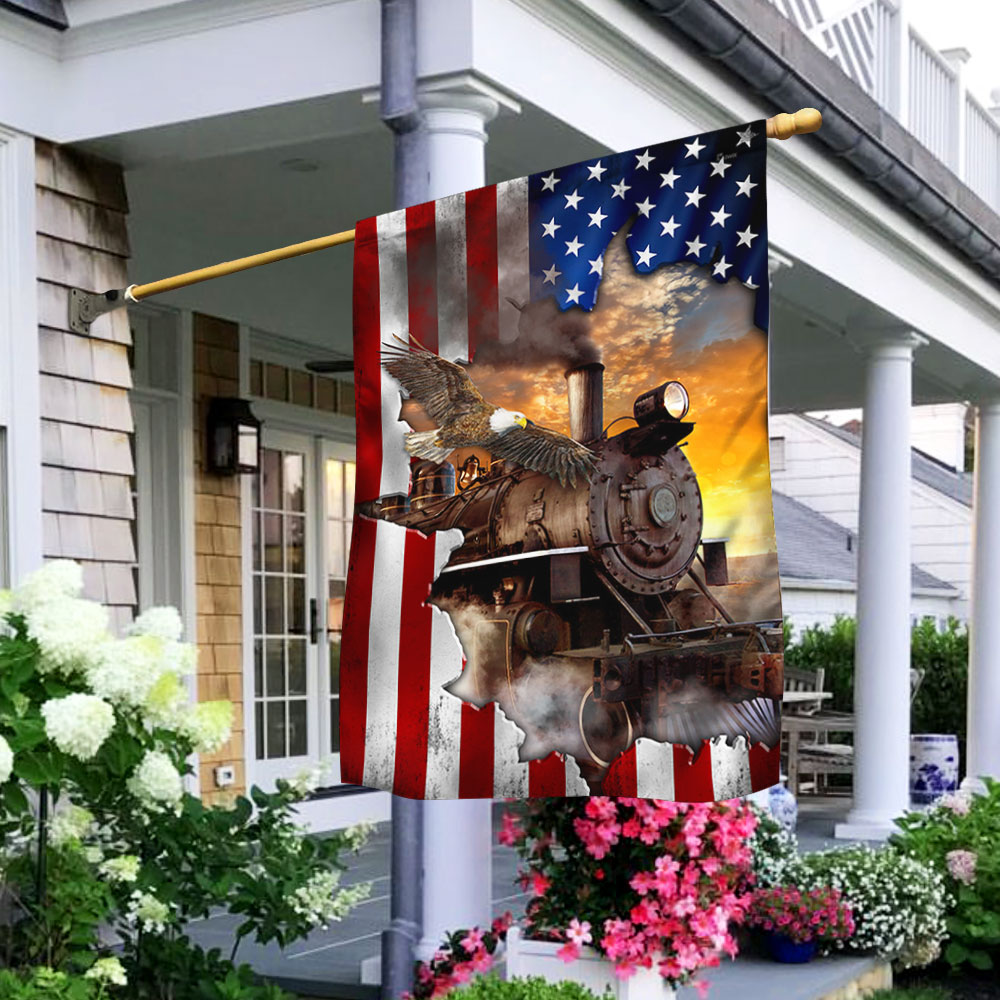 Train American Flag – Flagwix