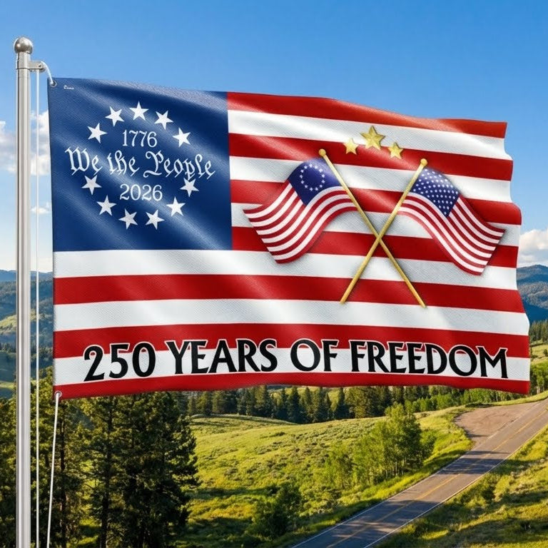 250 Years of Freedom Flag, 250th Anniversary Semiquincentennial Americ ...