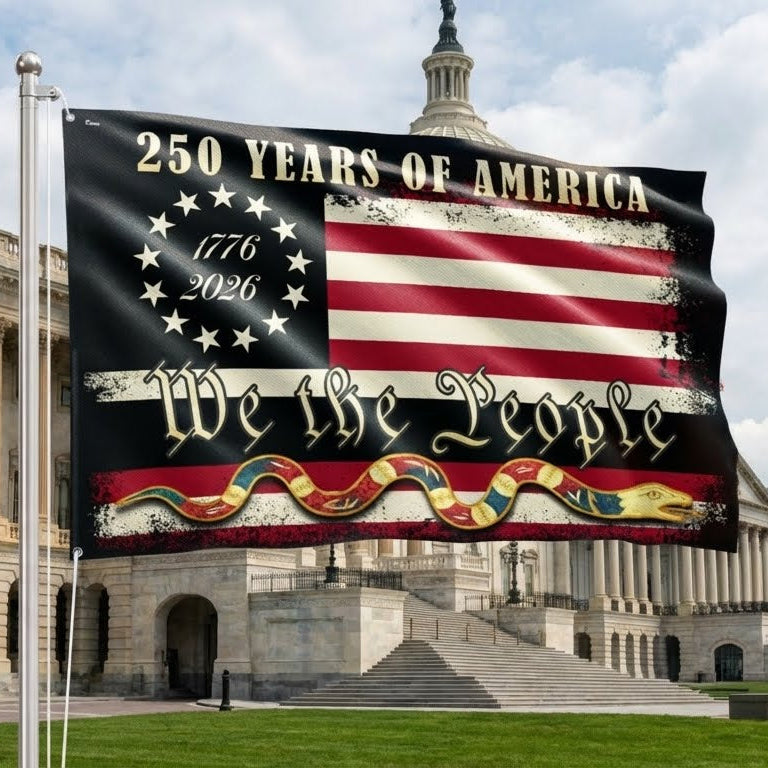 We The People 1776 2026 American Grommet Flag, 250 Years of American H ...