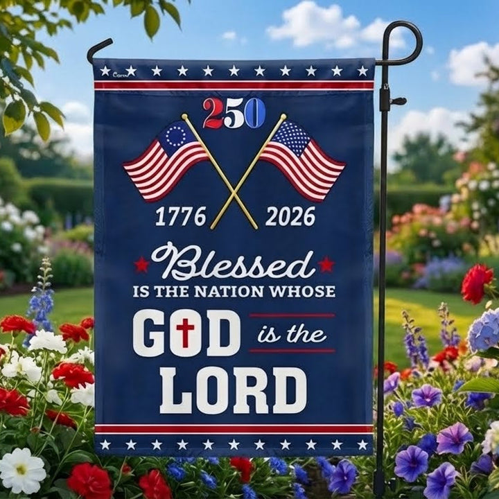 Patriotic Blessed Nation 250 Years of America 1776 2026 Flag – Flagwix