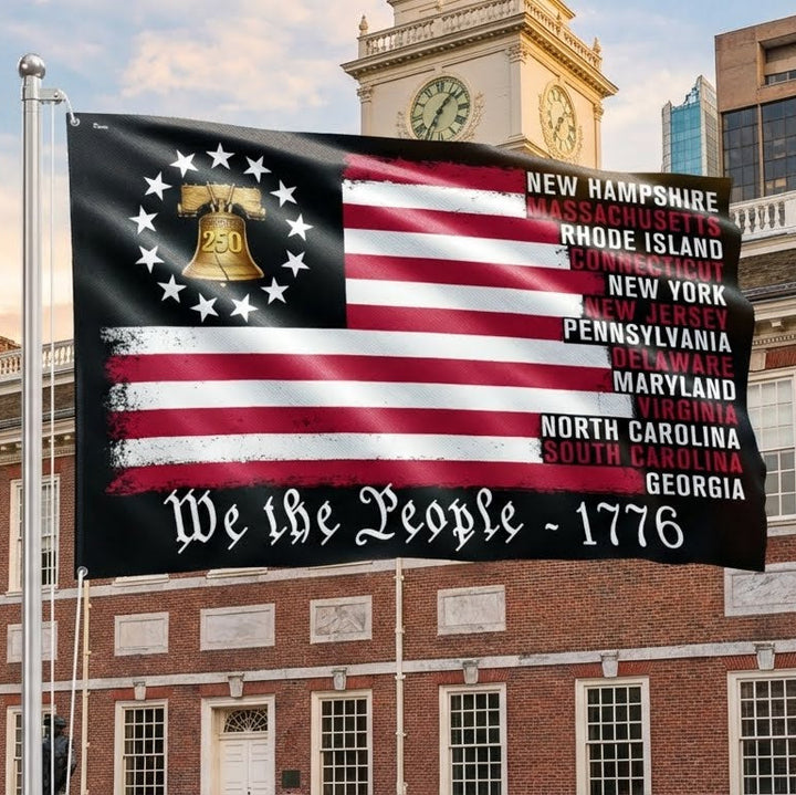 We The People The Original Thirteen 1776 America 250 Years Grommet Fla ...