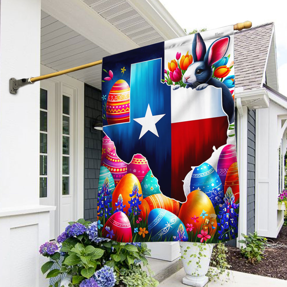 FLAGWIX Texas Easter Day Bunny Eggs Flag – Flagwix