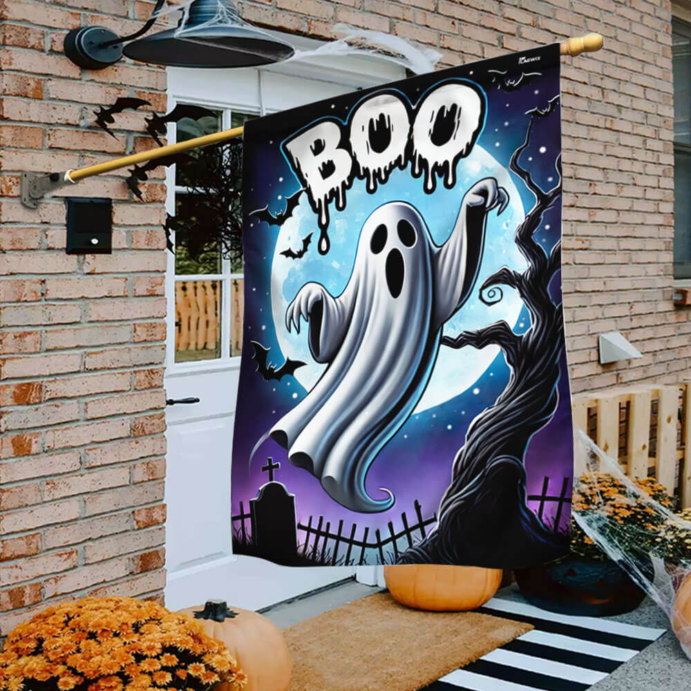 Halloween Ghost Boo Spooky Flag – Flagwix