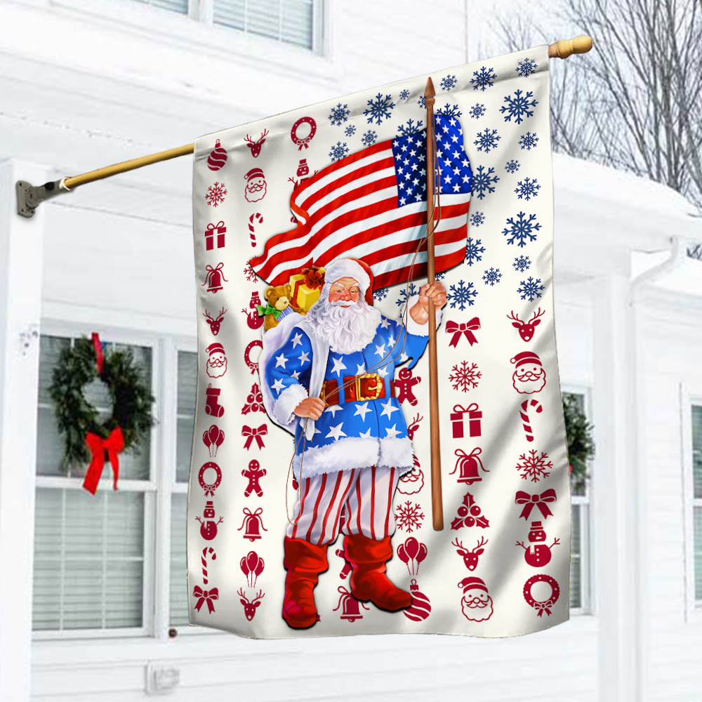 Santa Claus Christmas American Flag – Flagwix