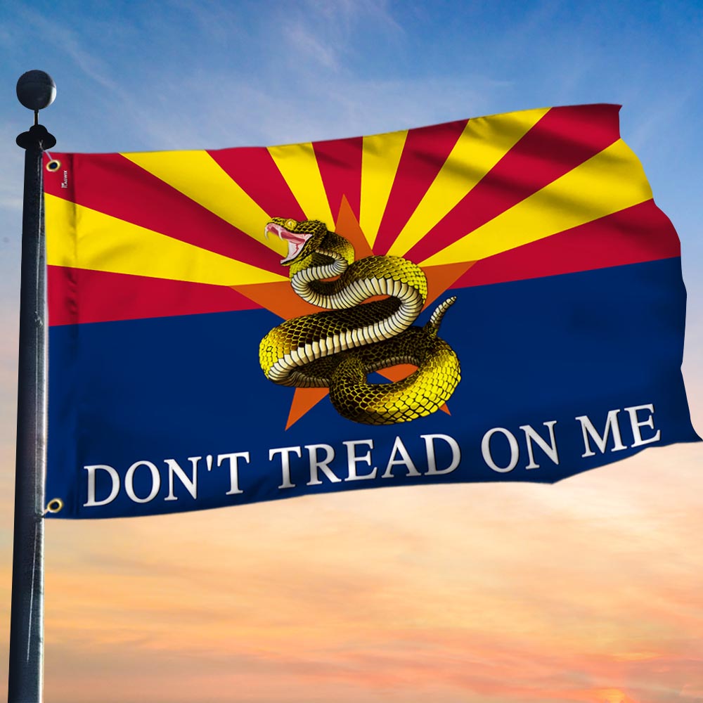Arizona Gadsden Don’t Tread on Me Grommet Flag – Flagwix