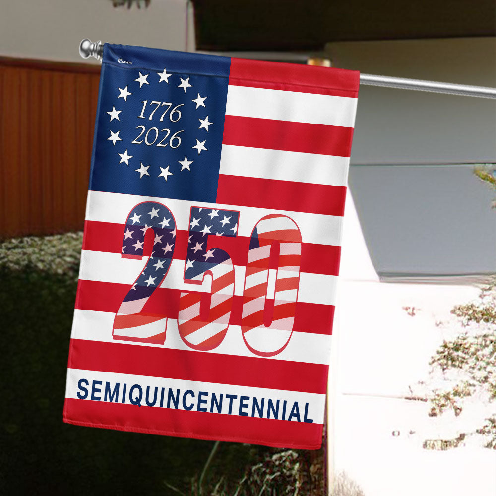 250th Anniversary Semiquincentennial 1776 2026 Patriotic America Flag ...