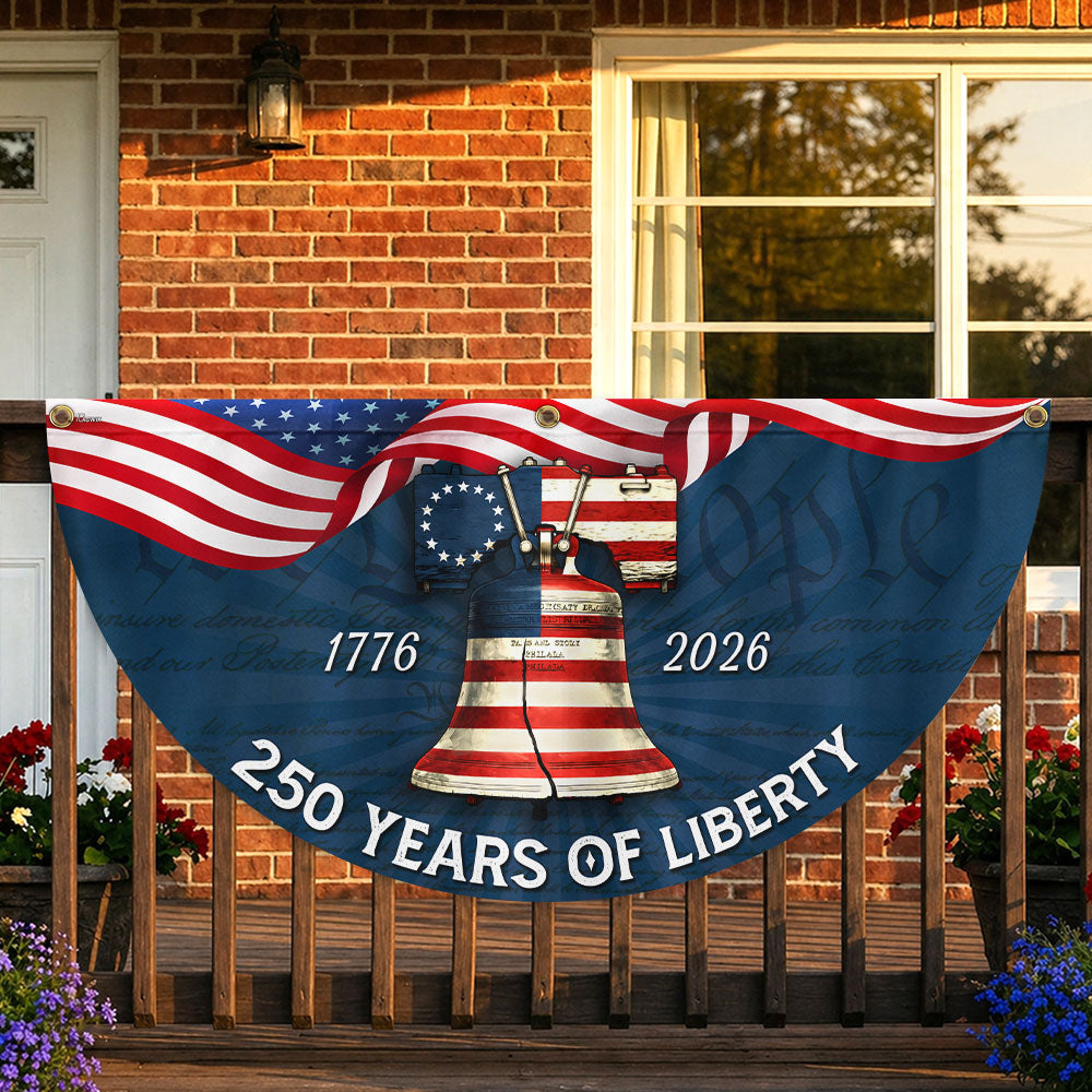 250 Years of Liberty Fan Flag, American Betsy Ross 1776 2026 Patriotic ...