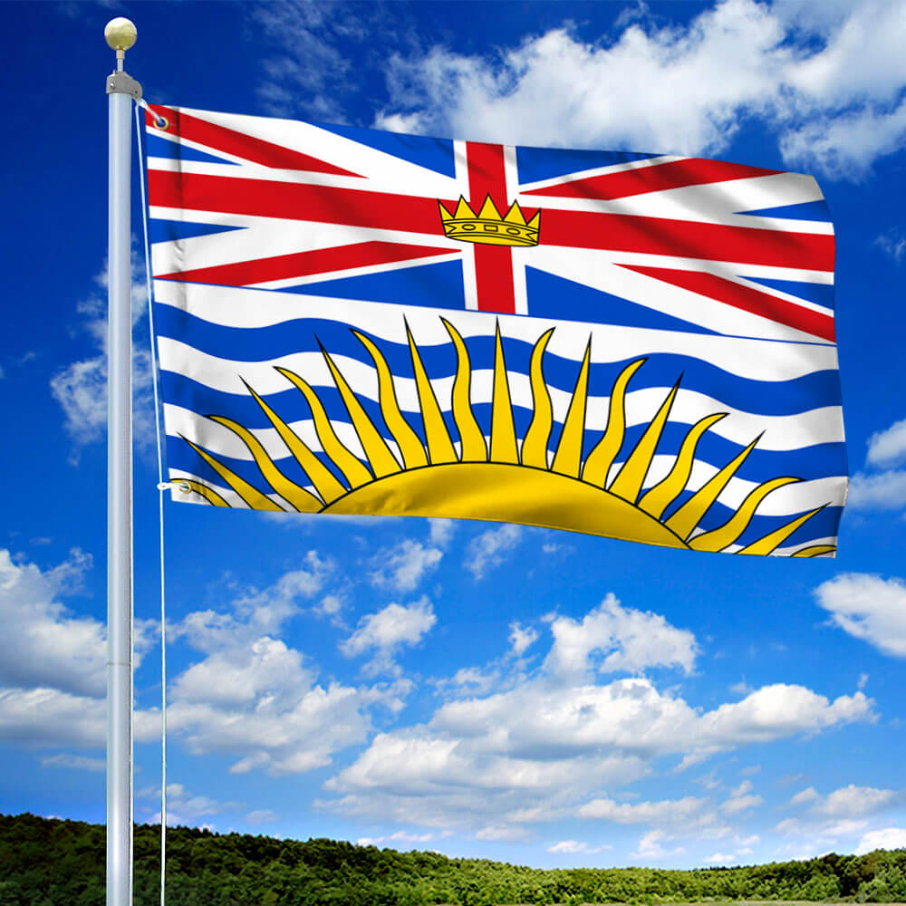 Flag of British Columbia Grommet Flag – Flagwix