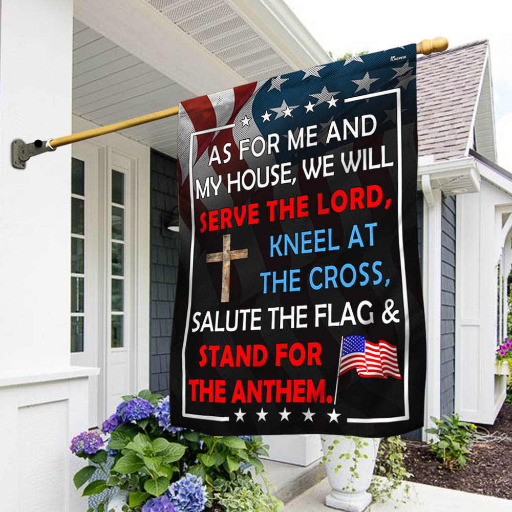 FLAGWIX Patriotic Flag As For Me And My House We Will Serve The Lord F ...